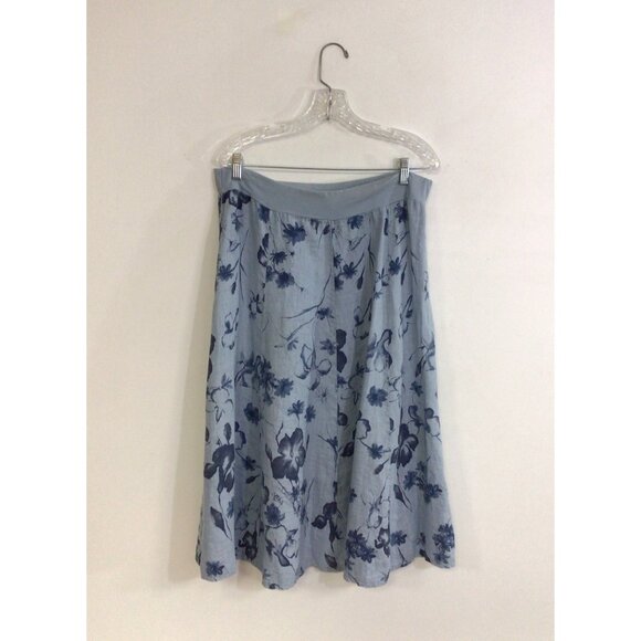 Luca Vanucci | Skirts | Luca Vanucci Floral Linen Maxi Skirt Made In ...